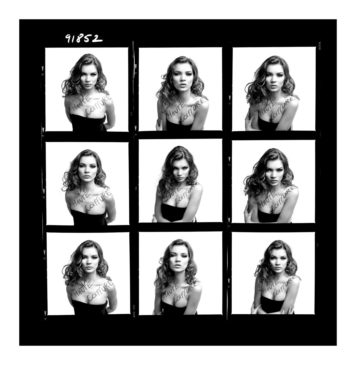 Kate Moss Contact Sheet - Artist: Tony Briggs - Moneybrain Corporate